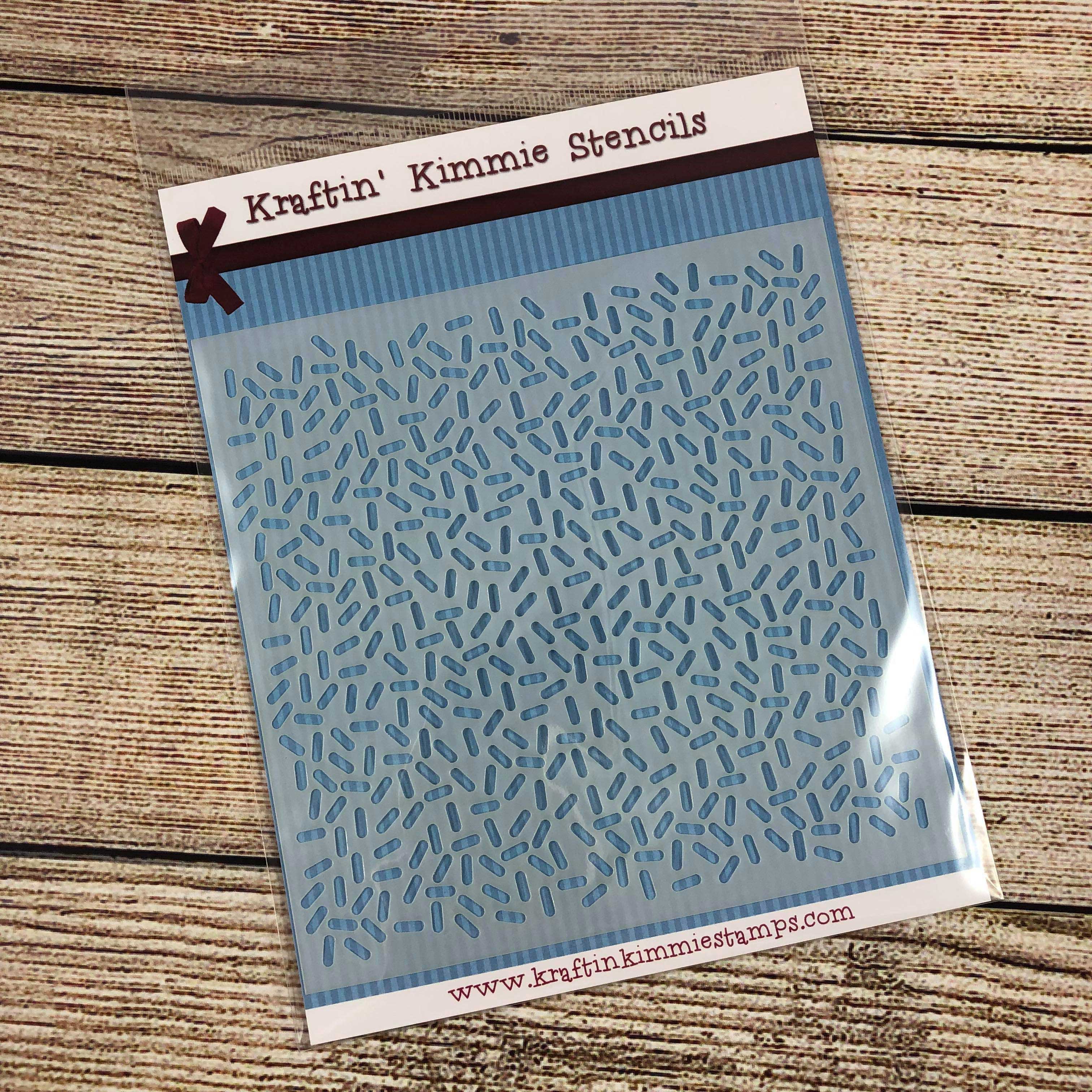 Sprinkles Stencil! - Kraftin Kimmie Stamps