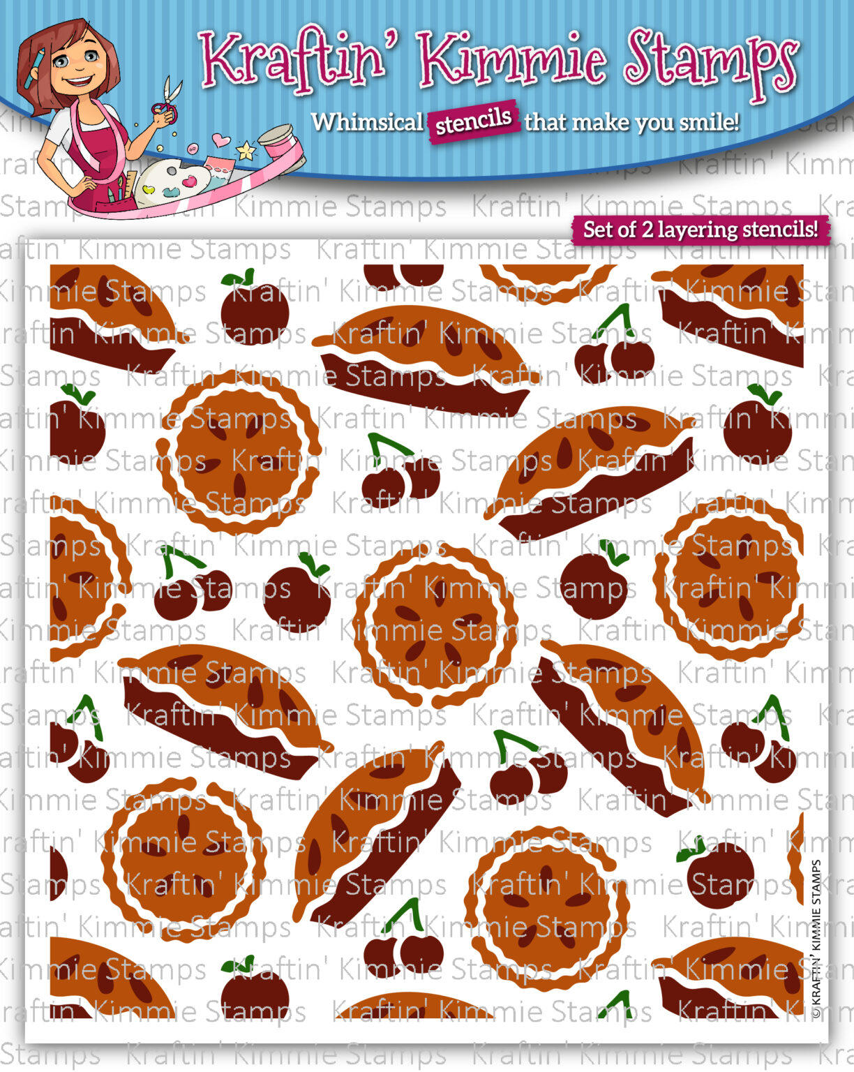 Perfect Pies Stencil! – Kraftin Kimmie Stamps